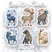 14 Rosemaling Friends Animal Folk Art Clip Art Bundle, Scandinavian ...