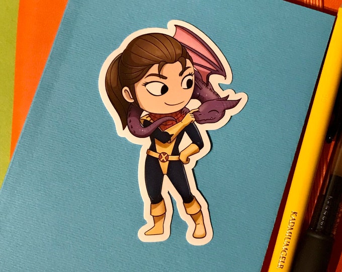 Kitty Pryde Matte Vinyl Sticker - Etsy