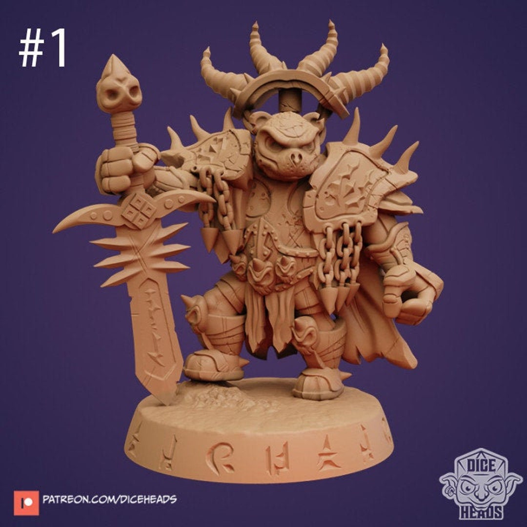 Various Bosses group 1 Dnd Miniature RPG Tabletop Games Resin 4K - Etsy