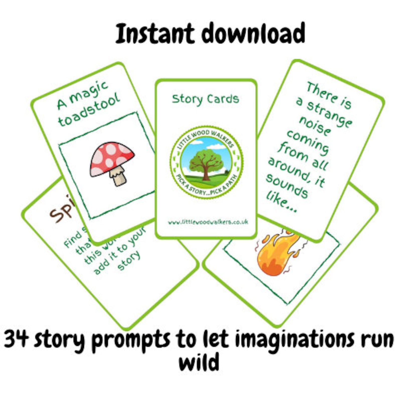 Story Prompt Cards for Children Imaginative Play Activities for ...