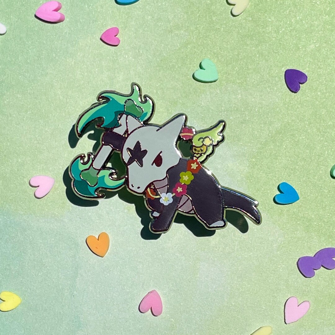 Marowak-alola - Hawaiian Fire | Pokemon Hard Enamel Pin - Etsy