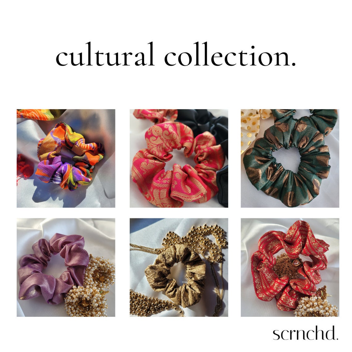 Cultural Hair Scrunchies | Hair Scrunchies | Cultural Wear | Sarees ...