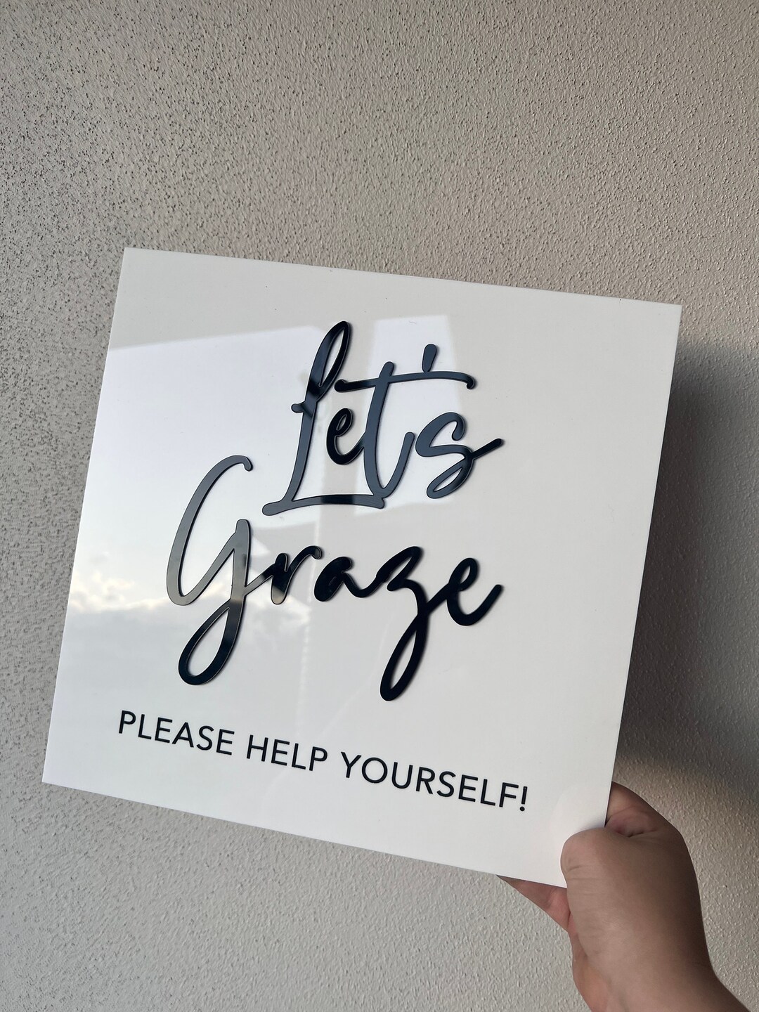 Let's Graze Sign | Grazing Table Sign | Wedding Photo Sign | Polaroid ...