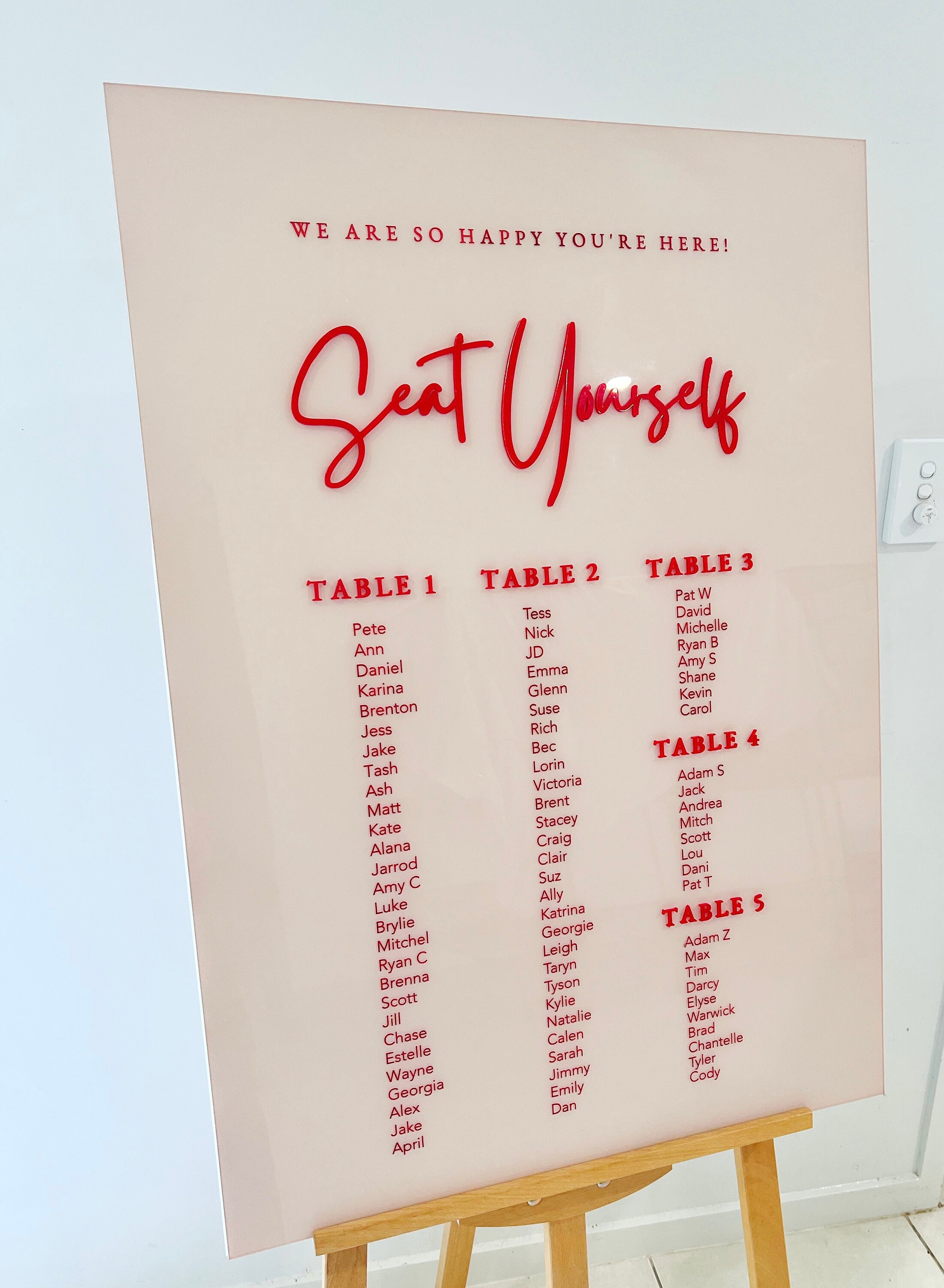 Guest Seating Sign | Seating Chart Sign | Wedding Seating Chart | Find ...