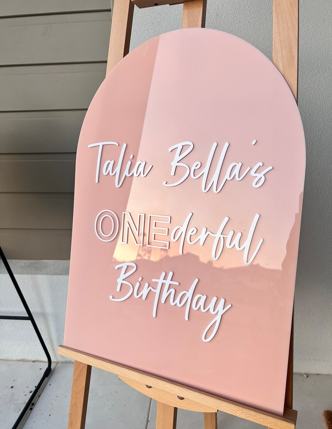 Arch ONE Derful Birthday Sign | 1st Birthday Acrylic Sign | Event ...