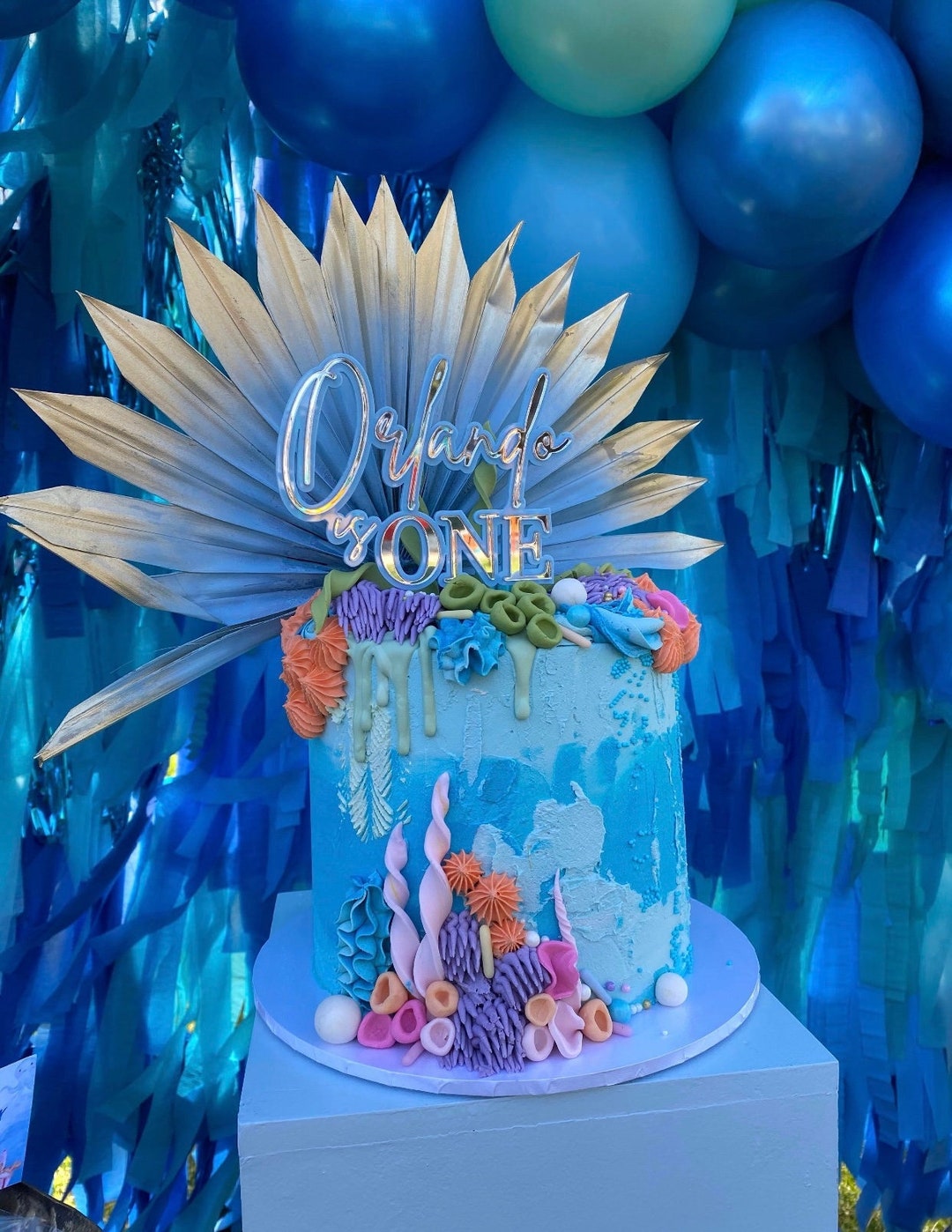 Underwater Theme Cake Topper - Under the Sea - Etsy Australia