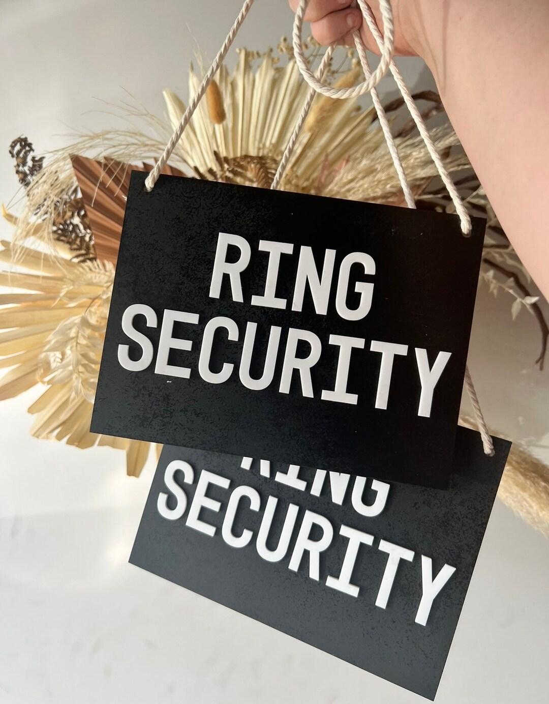 Ring Security Sign Modern Acrylic Sign Wedding Signage - Etsy
