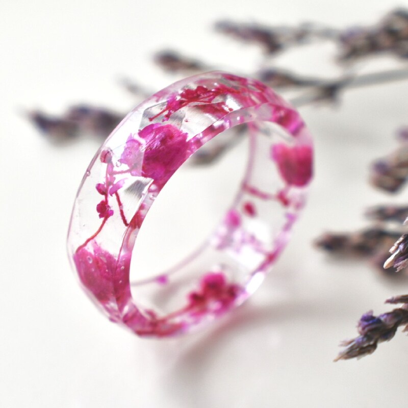 Nature Resin Ring - Etsy
