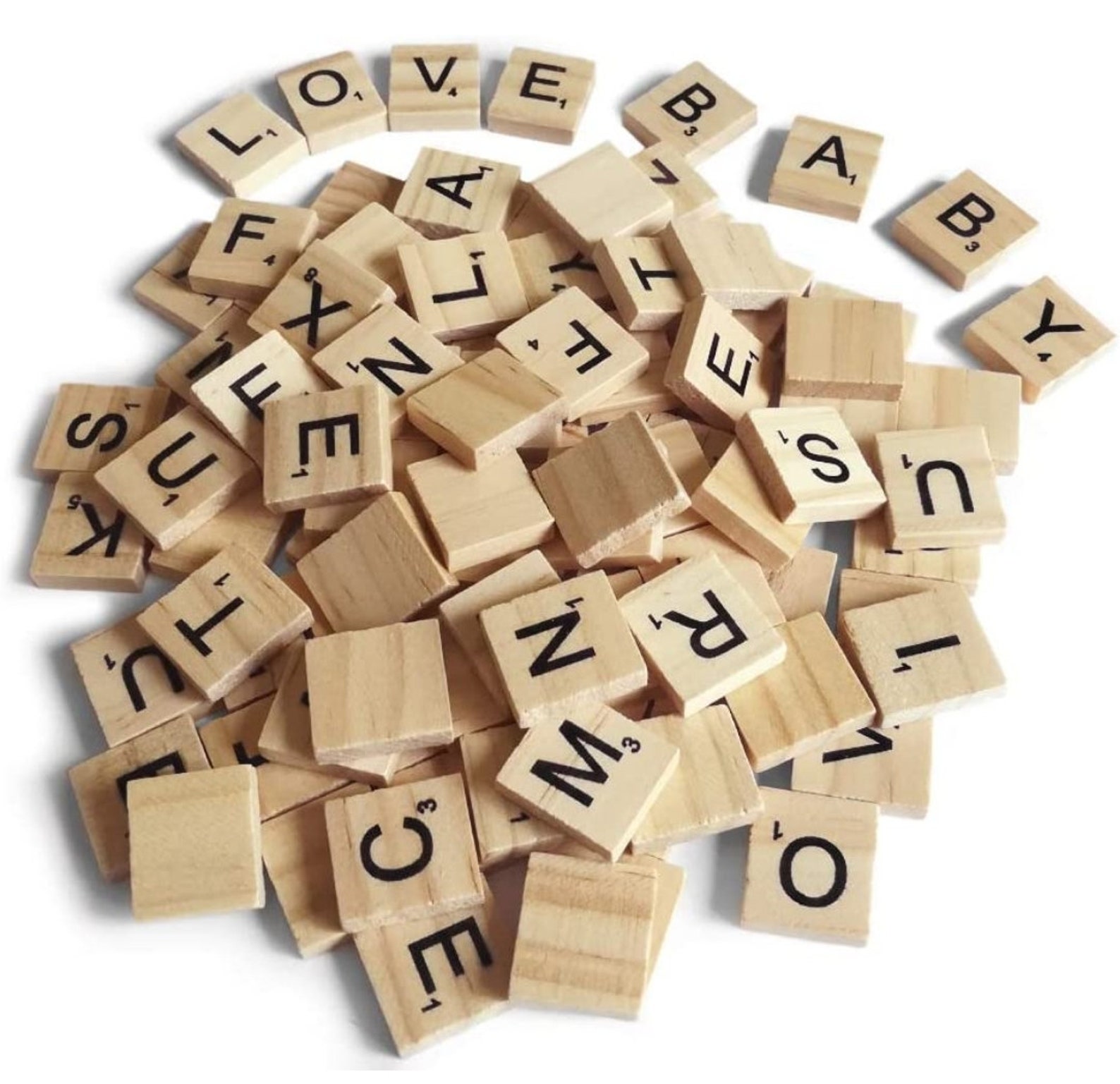Individual Scrabble Style Tiles | Single Letter | Craft Supplies ...