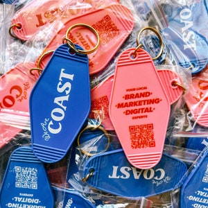 50 X Custom Printed Motel Keychains - Etsy