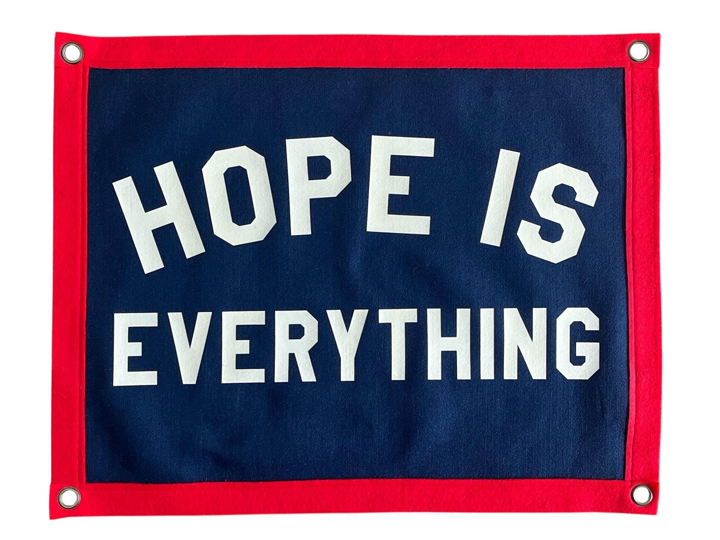 Hope is Everything Banner | Felt Wall Hanging | Vintage Banner | Home ...