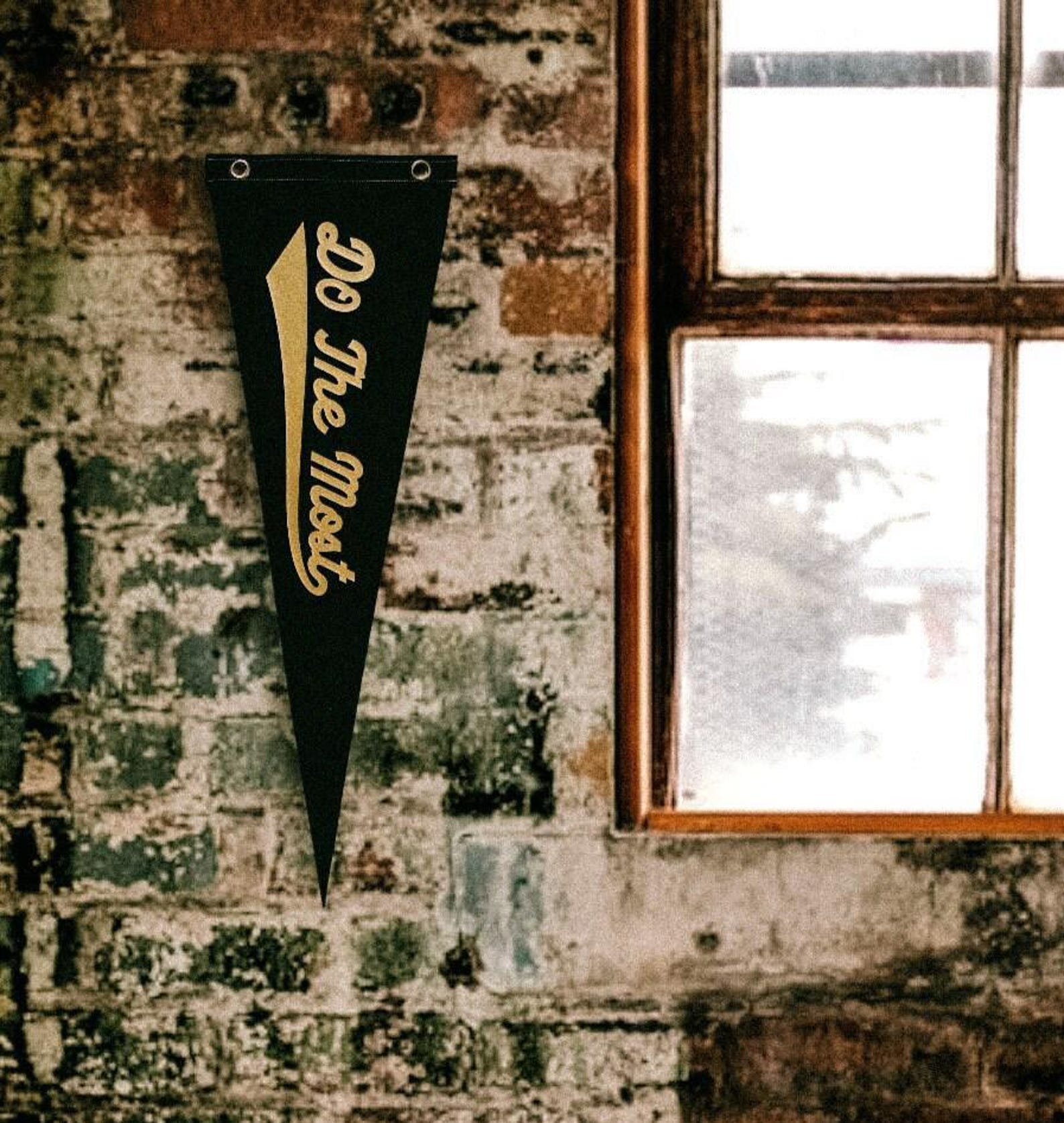 Do the Most Pennant | Felt Pennant Flag Banner | Vintage Style Hard ...