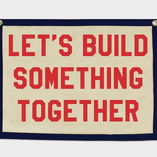 Better Together Banner Felt Pennant Flag Banner Vintage - Etsy