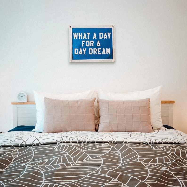 Daydream Lyrics Felt Pennant Banner | Vintage Style Wall Decor - Etsy UK