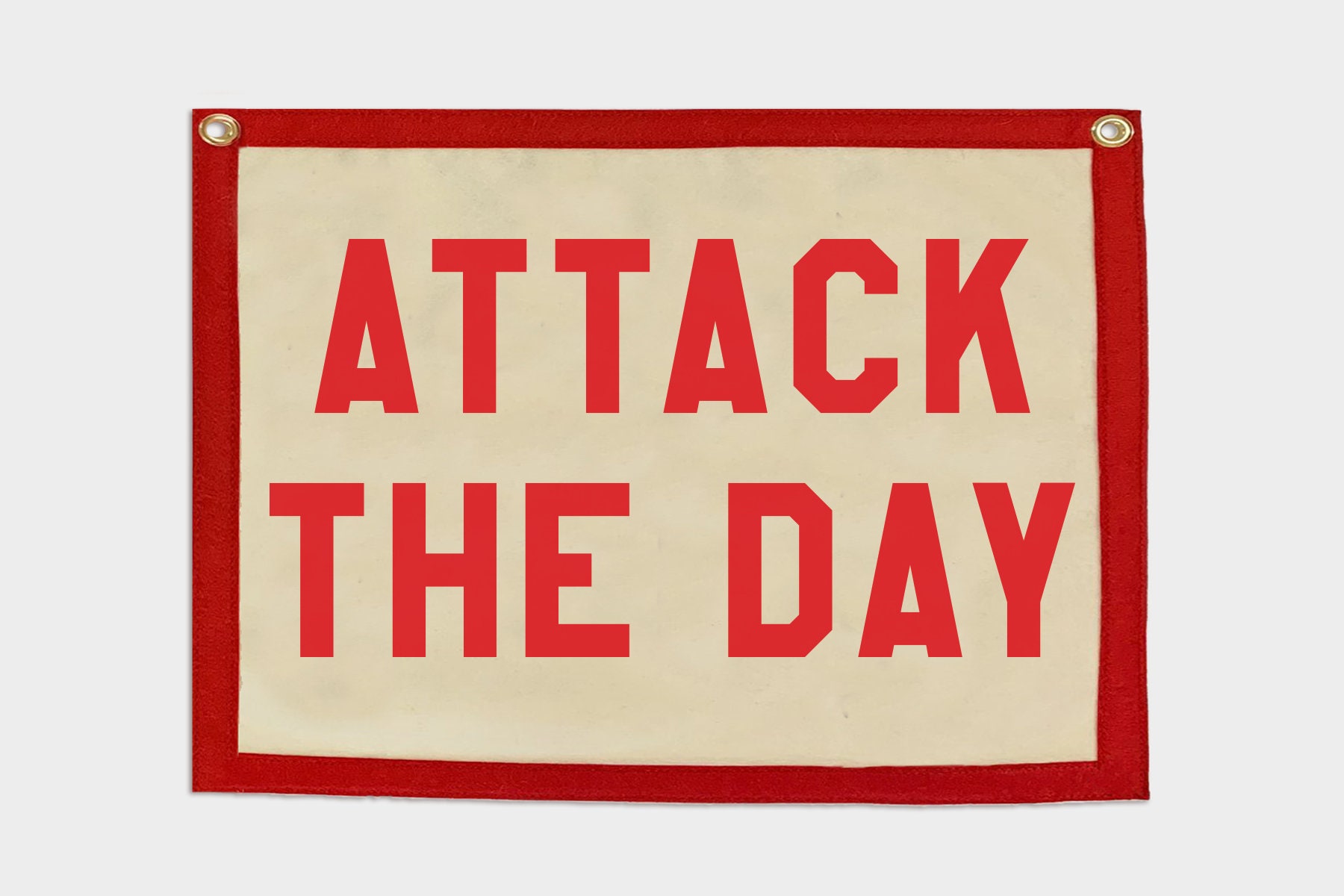 Attack The Day Banner Felt Pennant Flag Banner Vintage Etsy Attack The Day Banner Felt Pennant Flag Banner Vintage Etsy