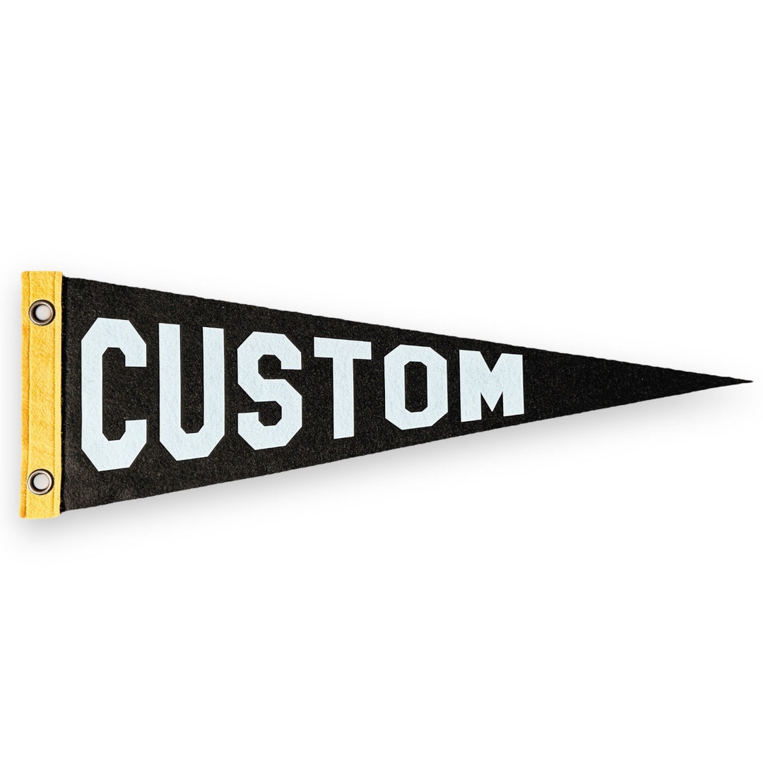 Custom Felt Pennant Flag | Felt Banners | Vintage Banners | Wall Decor ...