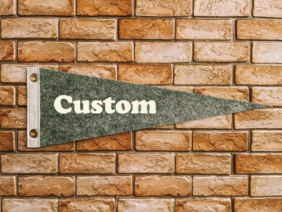 Custom Felt Pennant Flag Felt Banners Vintage Banners - Etsy