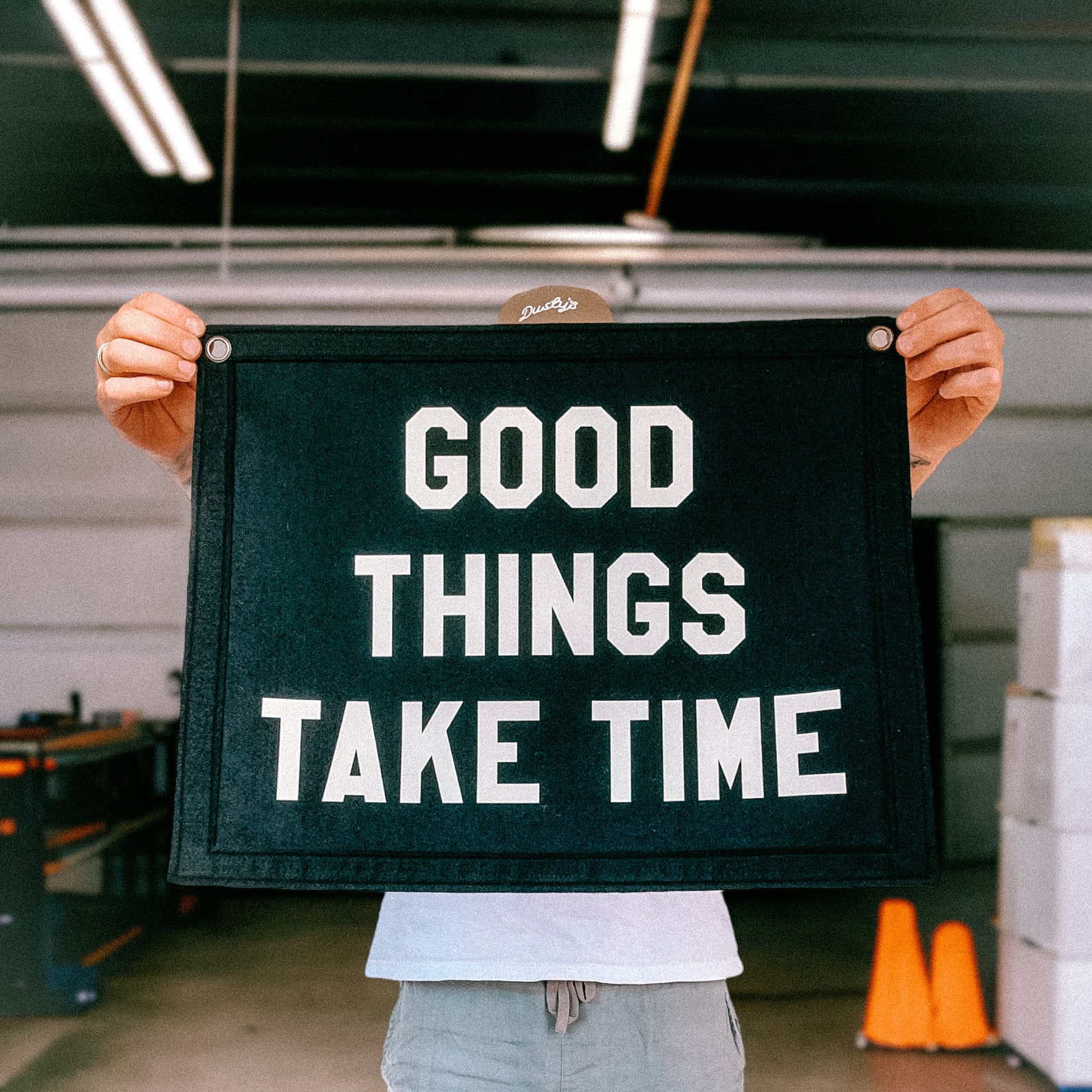 Good Things Take Time Banner | 40cm X 50cm Felt Pennant Flag Banner ...