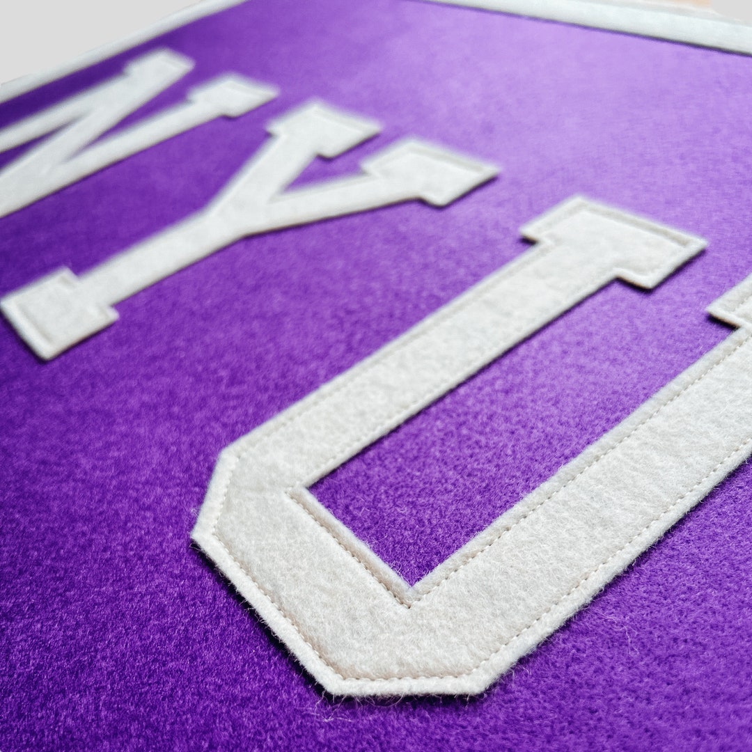 Custom Applique Felt Banner | University Banner Flag | College Pennant ...