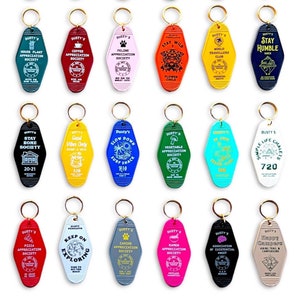 50 X Custom Printed Motel Keychains - Etsy