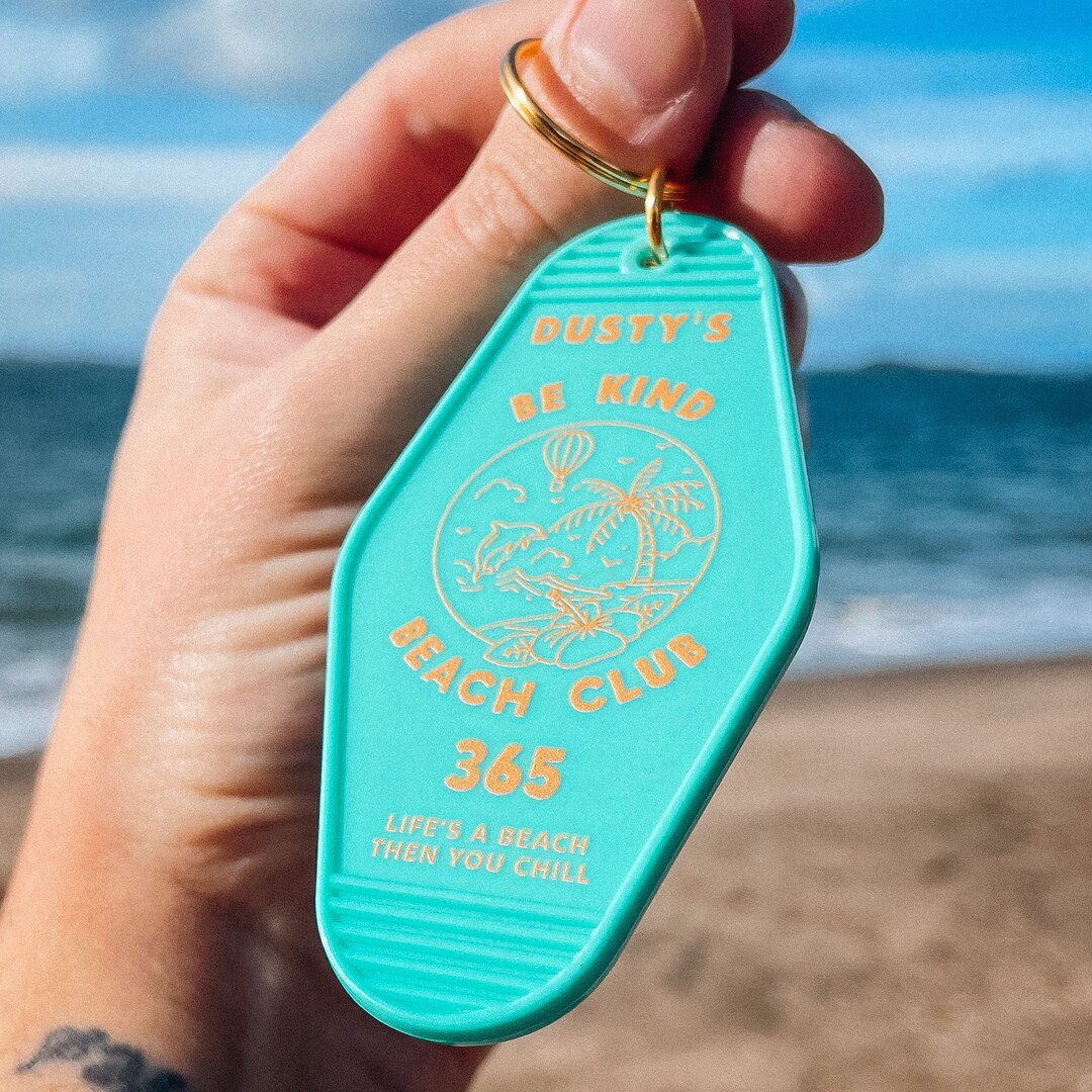 Be Kind Beach Club Motel Keychain - Etsy
