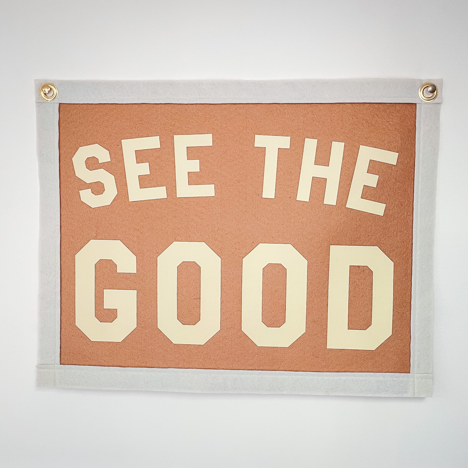 See the Good Banner Felt Pennant Flag Banner Vintage Style - Etsy