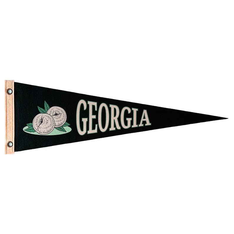 Georgia Pennant | Travel Felt Pennant Flag Banner | Vintage Style ...
