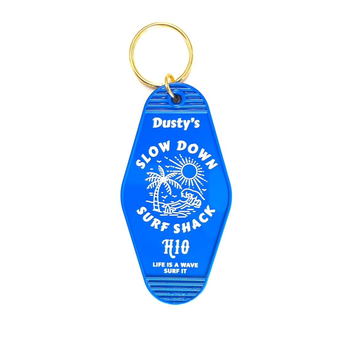 Slow Down Surf Shack Motel Keychain | Life is a Wave Surf It - Etsy
