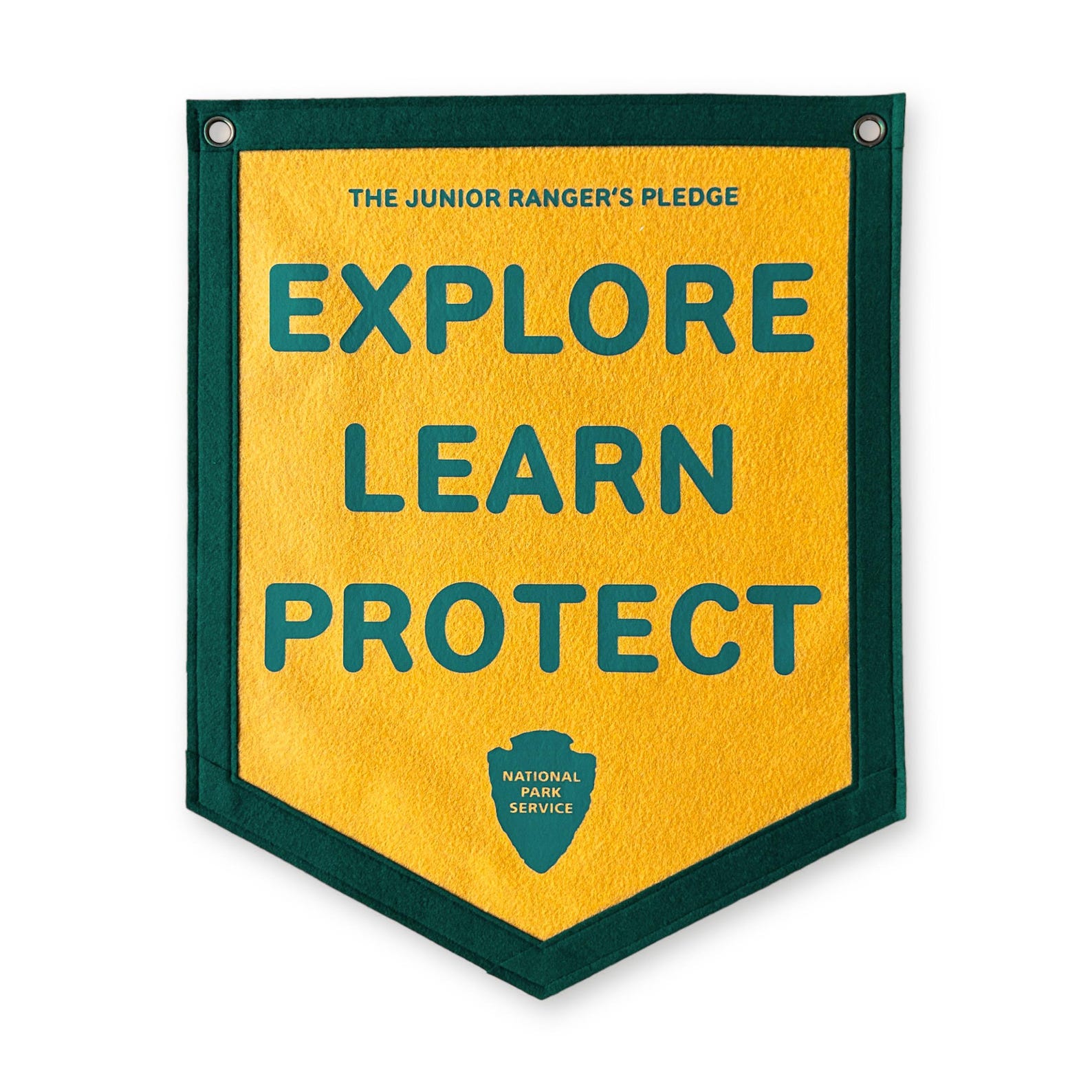 Junior Ranger Pledge 5-sided Banner | Explore Learn Protect | Felt ...