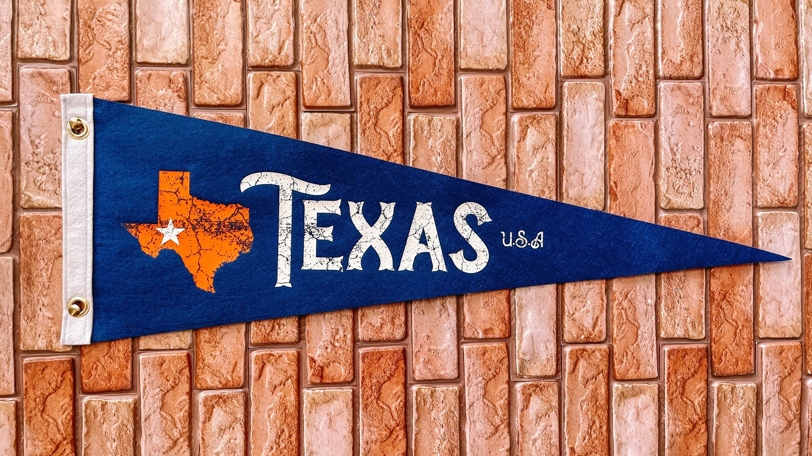 Texas Pennant Travel Felt Pennant Flag Banner Vintage | Etsy
