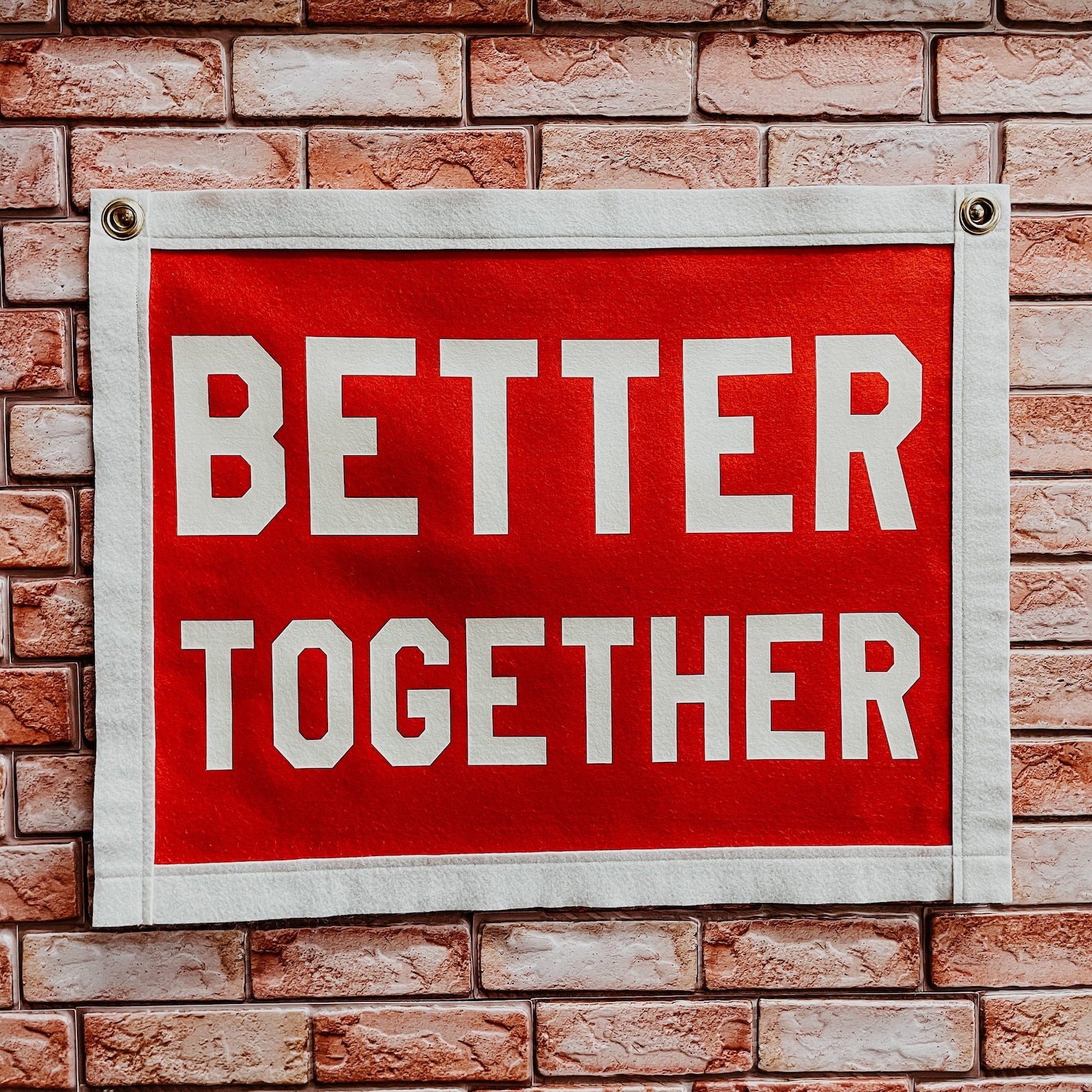 Better Together Banner Felt Pennant Flag Banner Vintage - Etsy