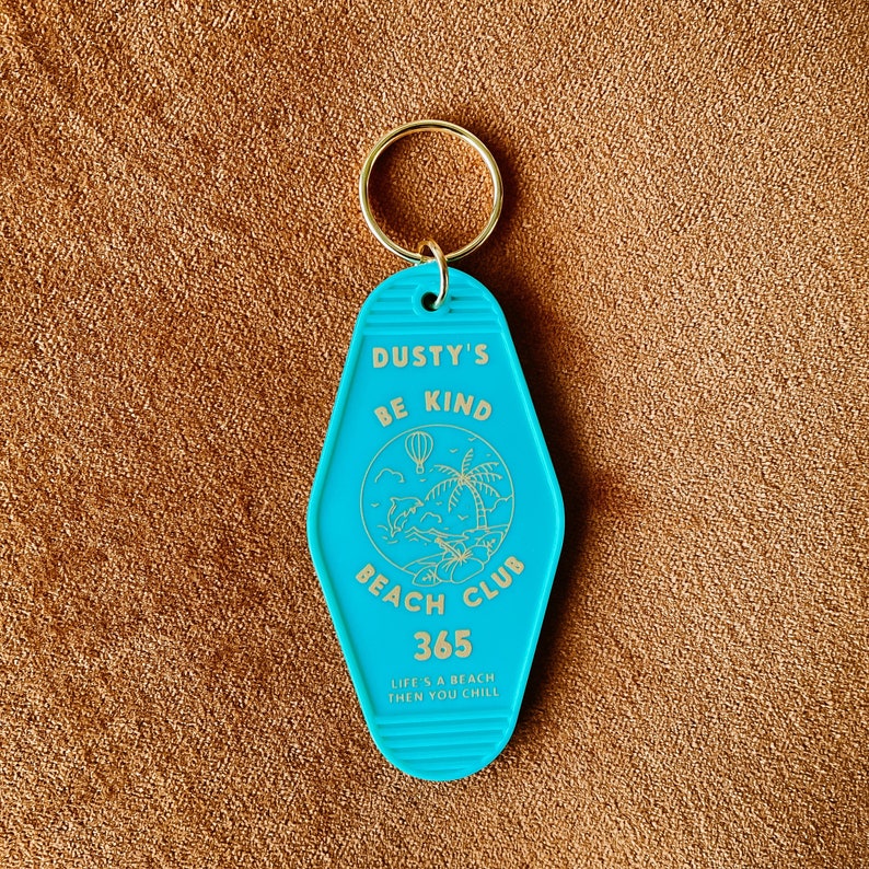 Be Kind Beach Club Motel Keychain - Etsy