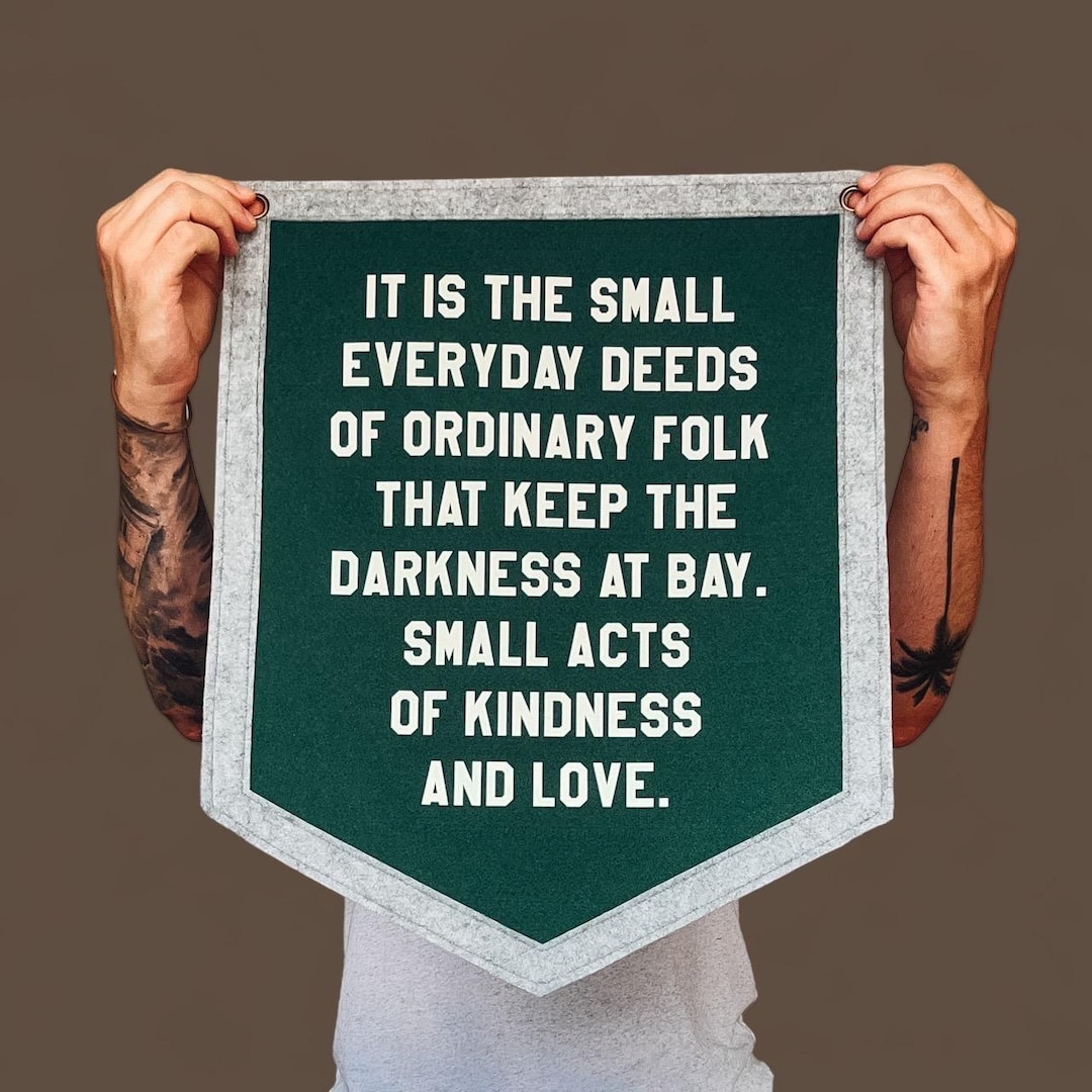 Small Acts of Kindness Felt Pennant Flag Banner Wall Decor Wall Hanging ...