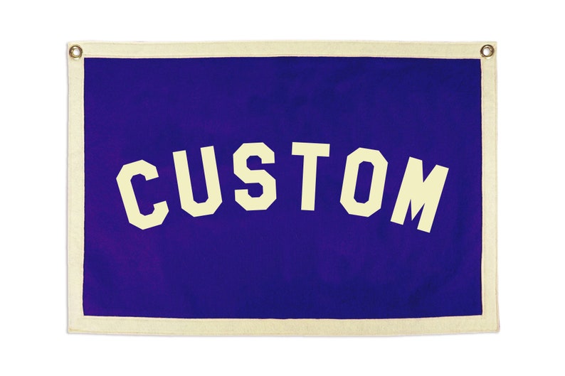 Custom Printed Felt Banner Felt Pennant Flag Banner - Etsy