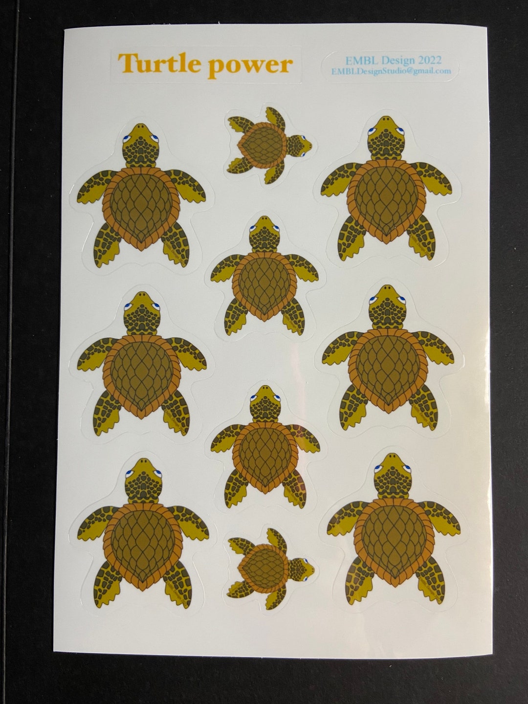 Sea Turtle Sticker Sheet - Etsy