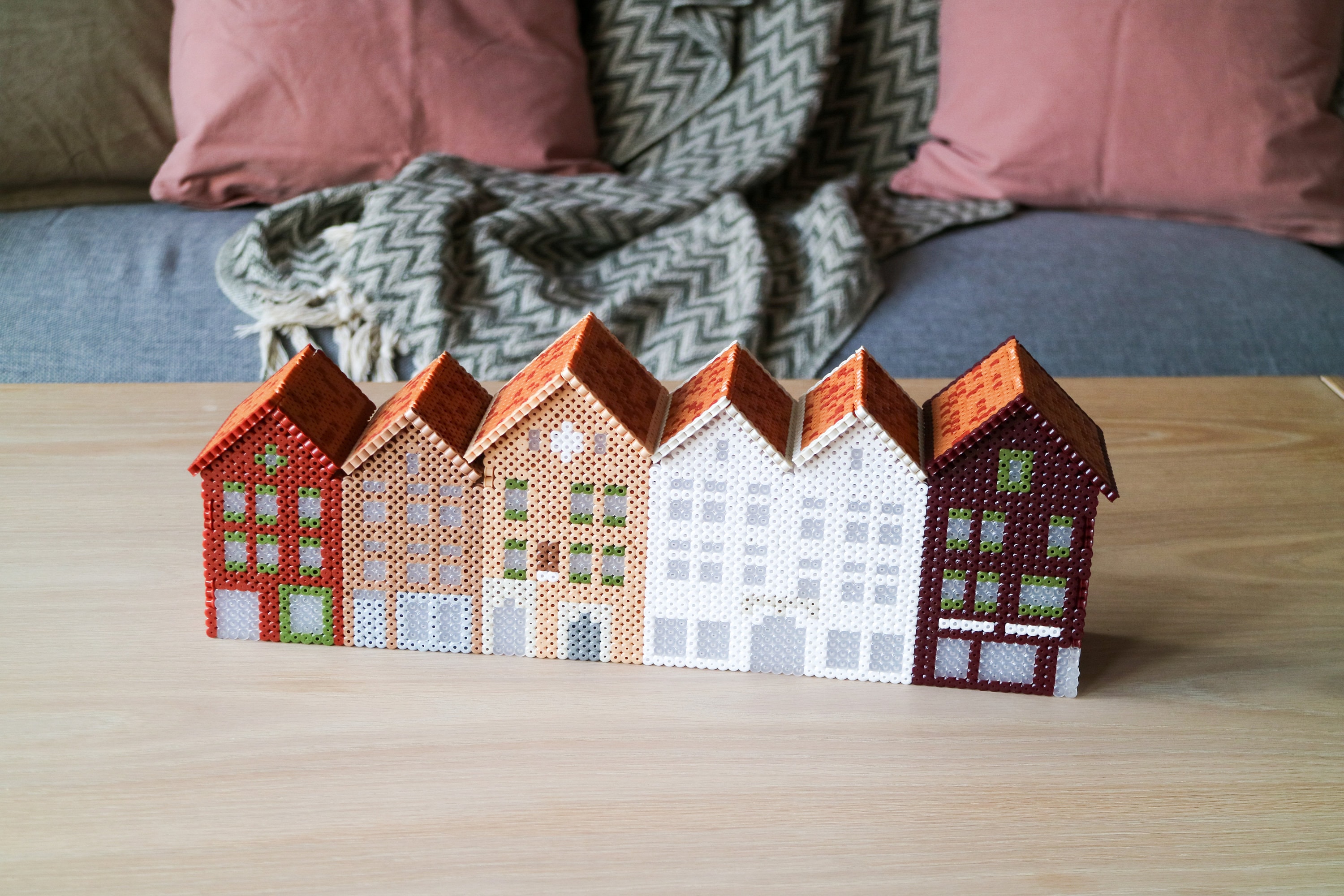 Hanseatic Houses bryggen perler Beads Pattern PDF - Etsy