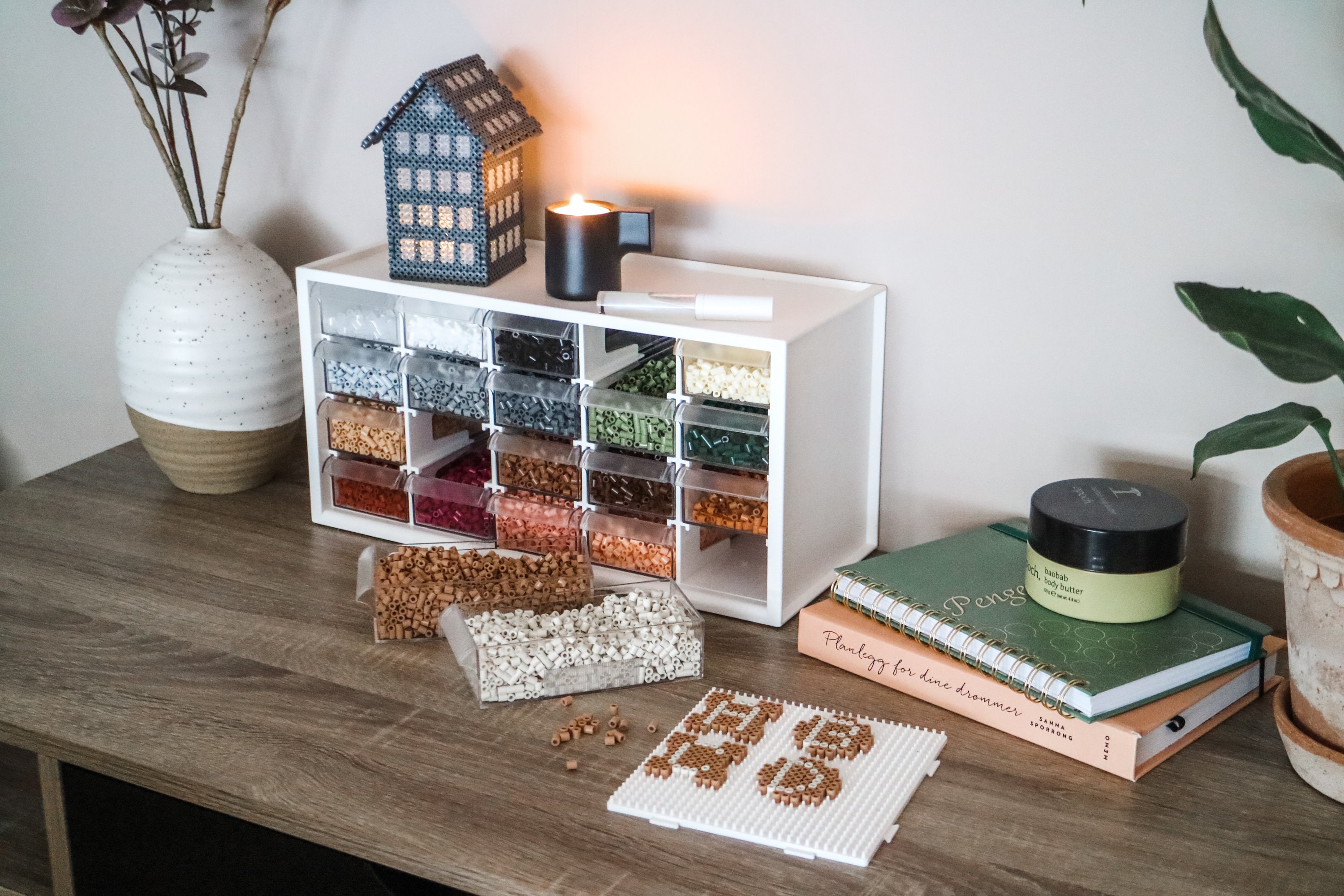 Candle Houses perler Beads Pattern PDF - Etsy