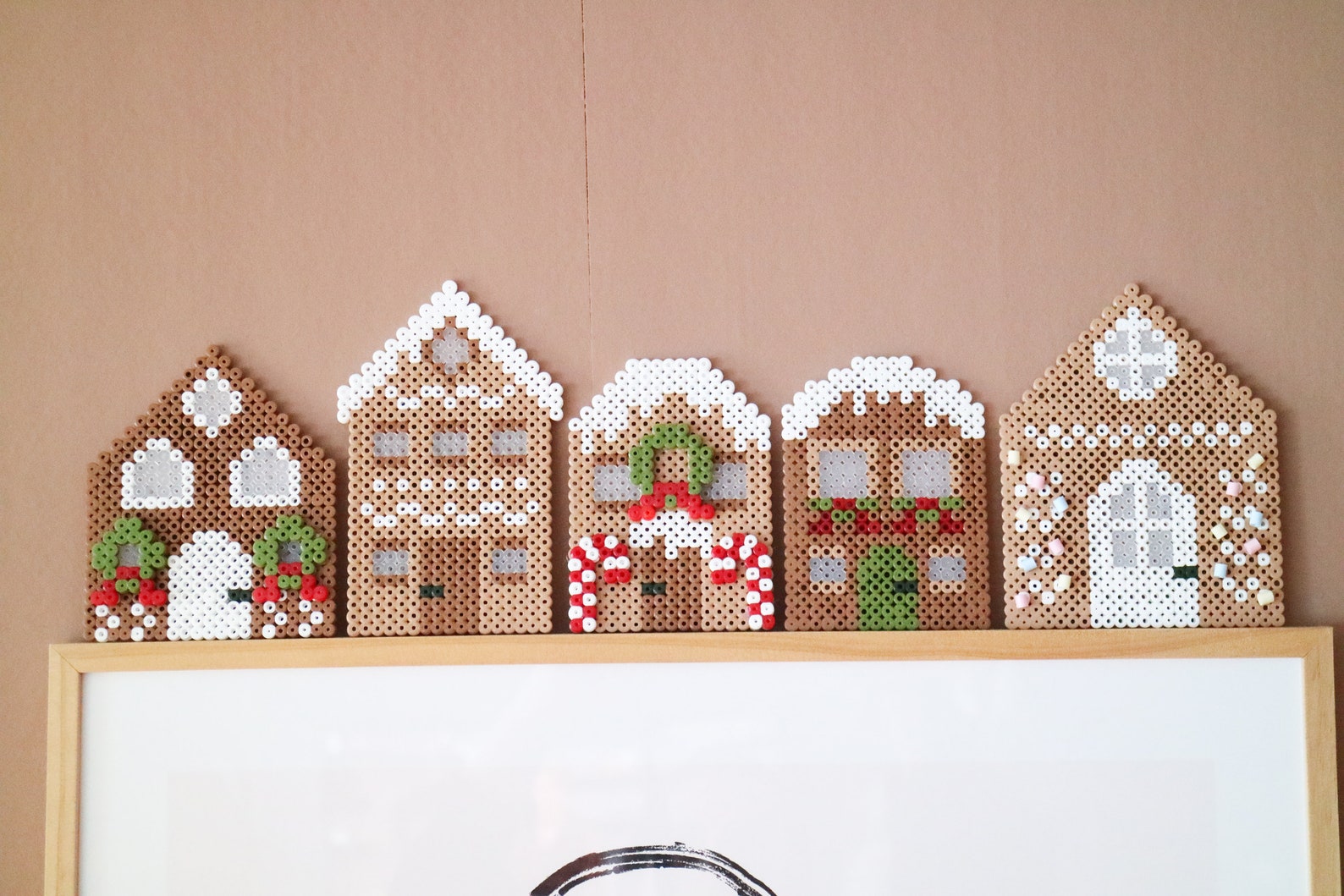 Christmas Houses Row Perler Beads Pattern PDF - Etsy