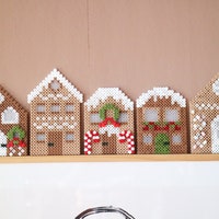 Christmas Houses Row - Perler Beads Pattern PDF - Etsy