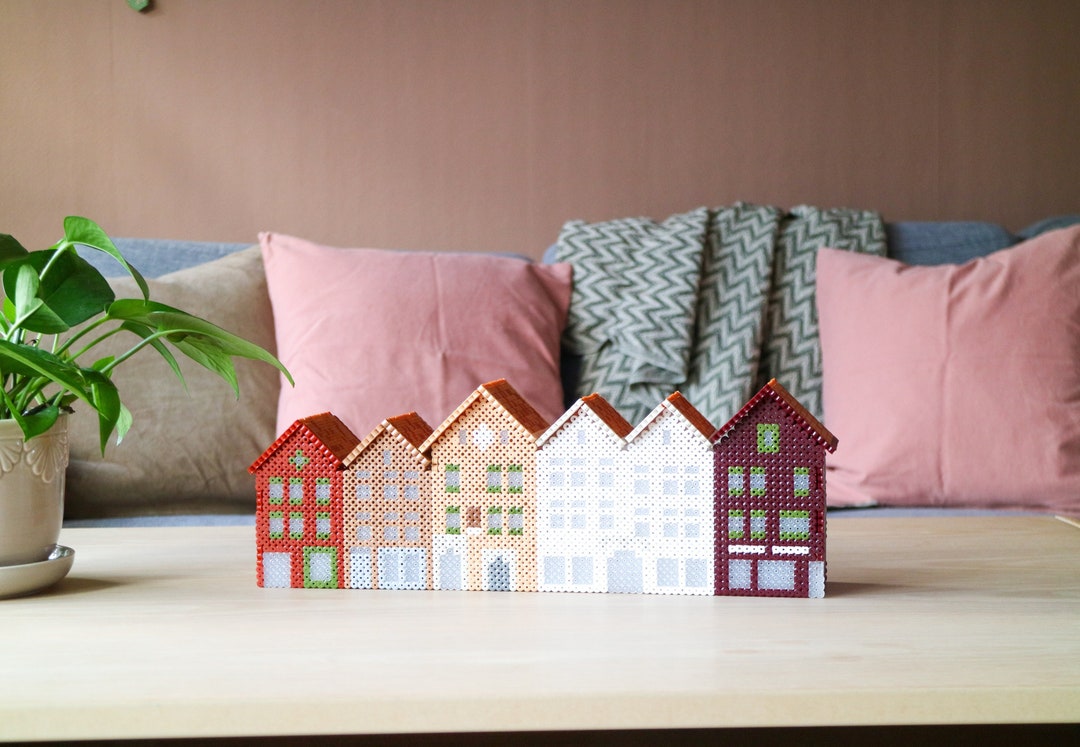 Hanseatic Houses "bryggen" -perler Beads Pattern PDF - Etsy