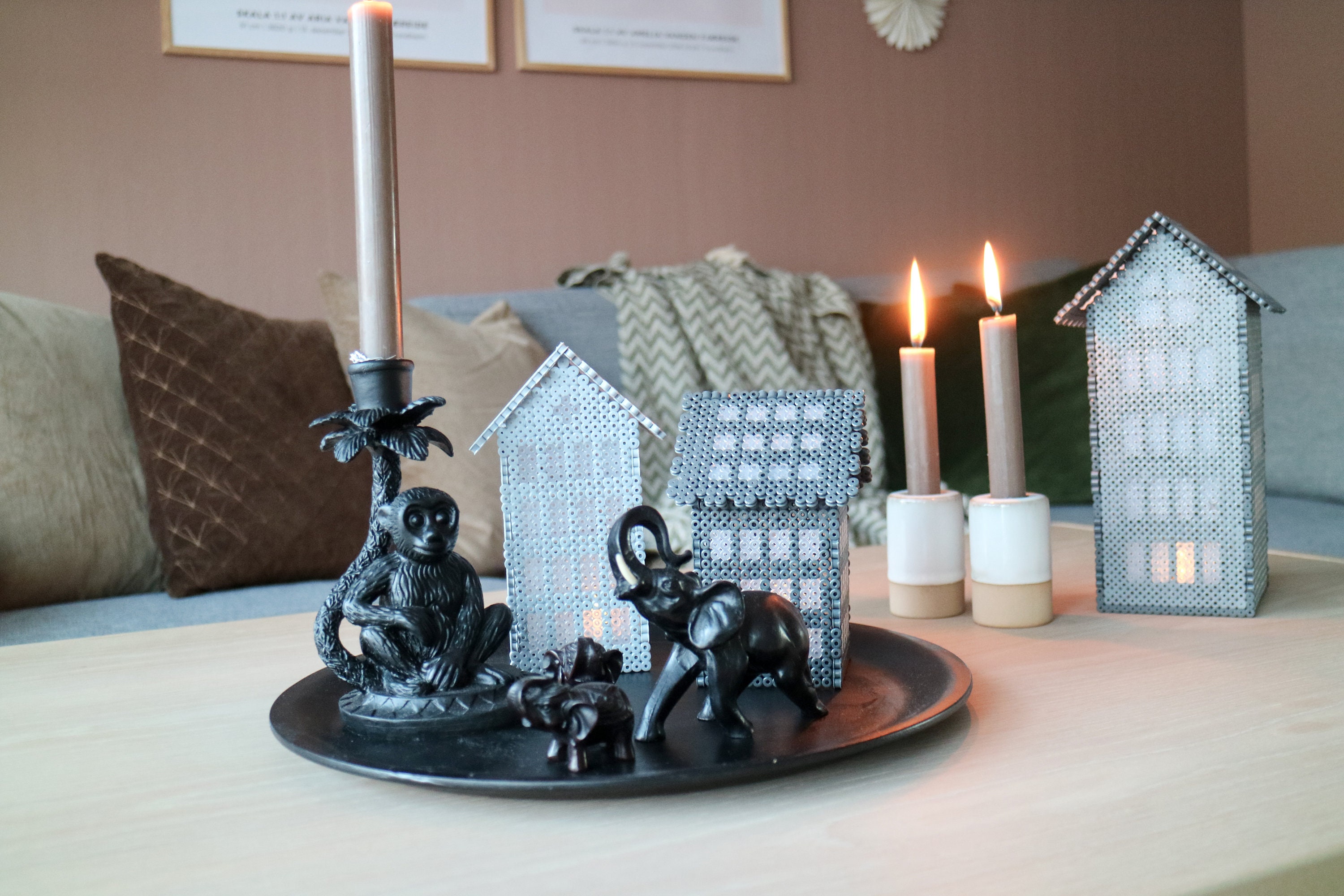 Candle Houses perler Beads Pattern PDF - Etsy