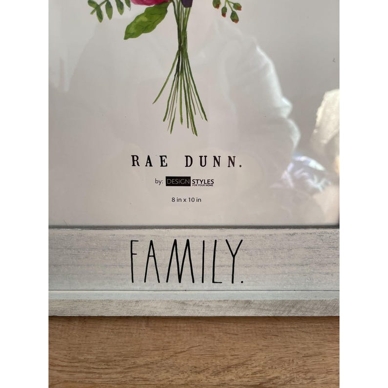 VHTF NWT Rae Dunn Family 8x10 Picture Frame Whitewashed Wood Finish - Etsy