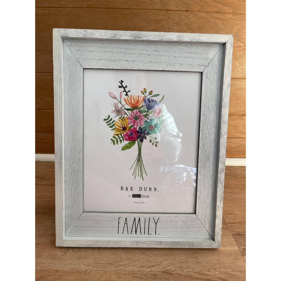 VHTF NWT Rae Dunn Family 8x10 Picture Frame Whitewashed Wood Finish - Etsy