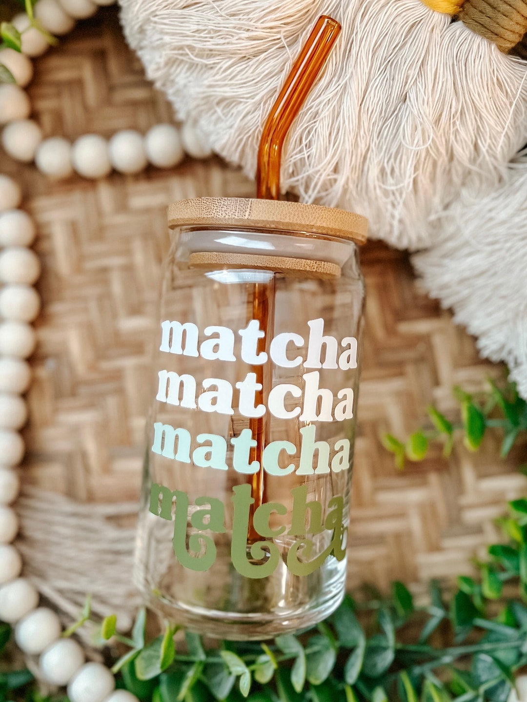 Matcha Beer Can Glass Matcha Cup Matcha Lover Trendy Cup - Etsy