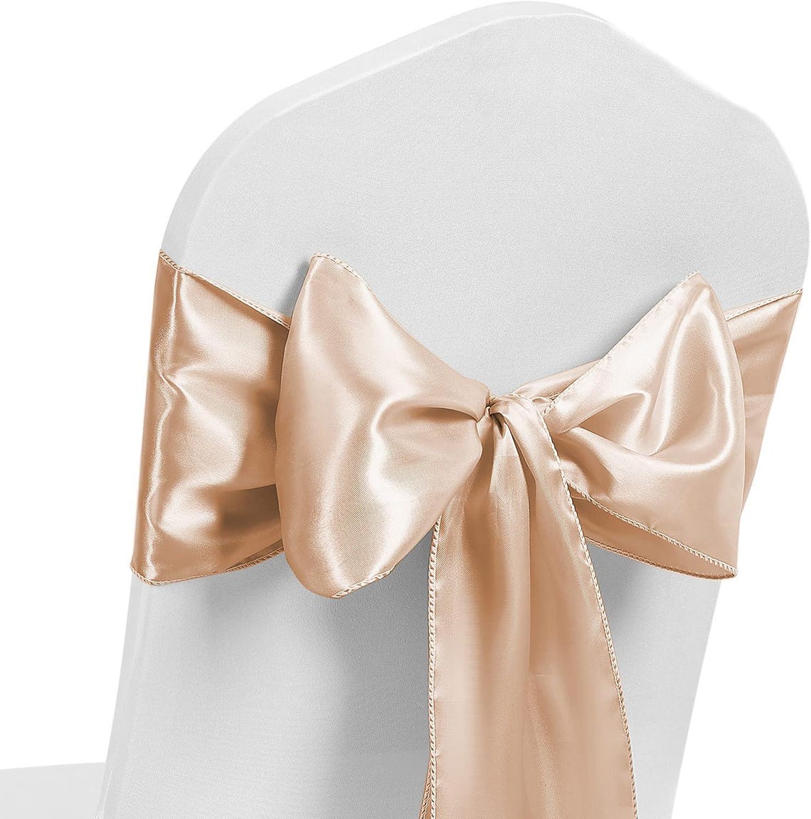 Satin Chair Sash WIDER FULLER BOWS Chair Sashes Bow Back Tie Ribbon ...