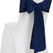 Satin Chair Sash WIDER FULLER BOWS Chair Sashes Bow Back Tie Ribbon ...
