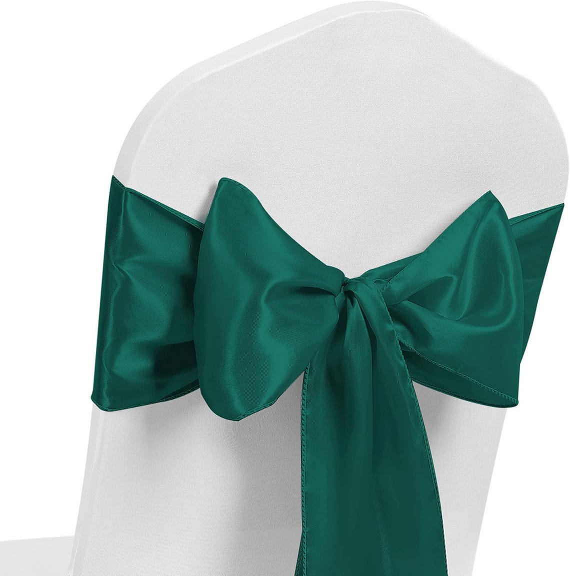 Satin Chair Sash WIDER FULLER BOWS Chair Sashes Bow Back Tie Ribbon ...