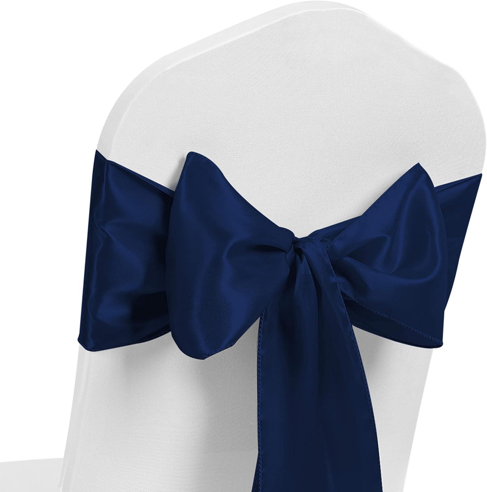 Satin Chair Sash WIDER FULLER BOWS Chair Sashes Bow Back Tie Ribbon ...