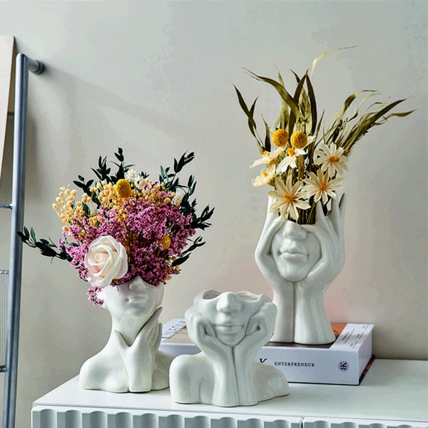 Face Modern Vase - Etsy