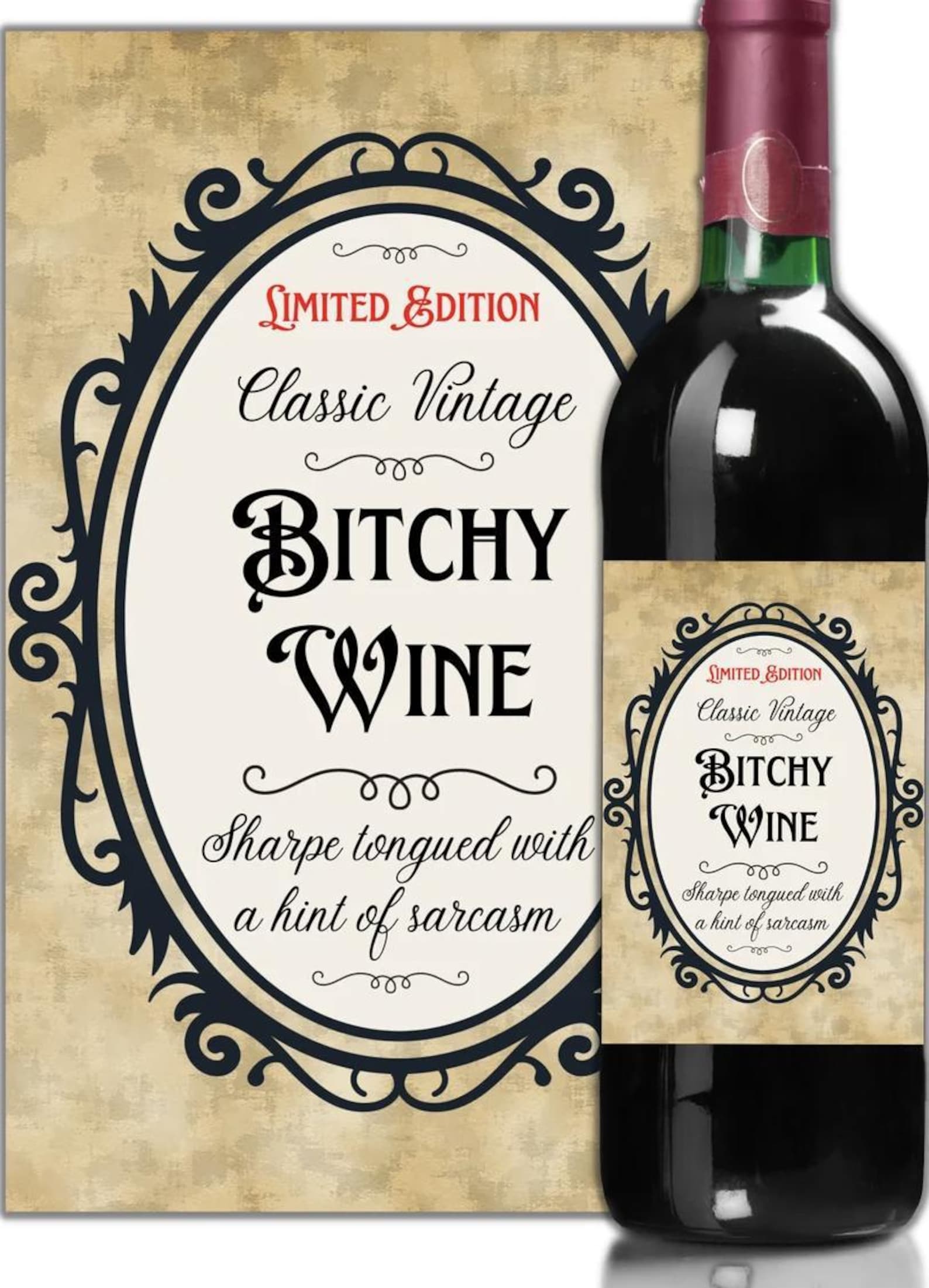 Fun Stickers for Wine Bottles - Etsy